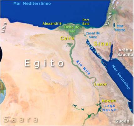 Mapa Da Civilizacao Do Vale Do Rio Nilo